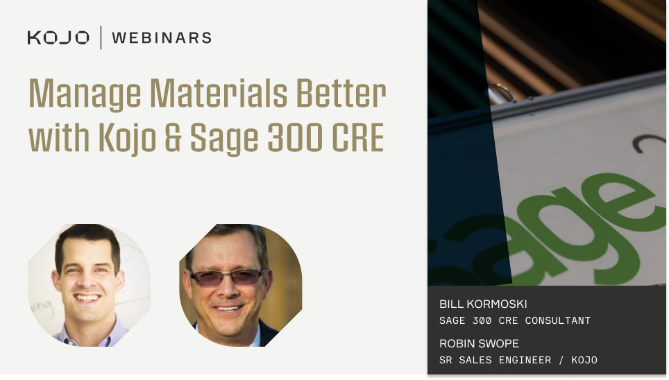 Unlocking Success: 7 Steps to Superior Procurement with ABC & KOJO | Kojo Webinar